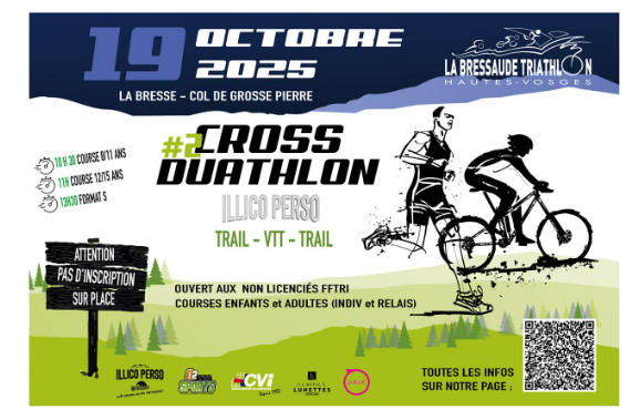 La Bresse – La seconde édition du Cross Duathlon dimanche 19 octobre 2025
